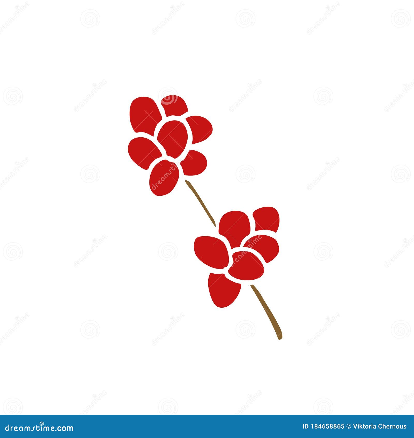 Coffee tree doodle icon stock illustration. Illustration of berry ...
