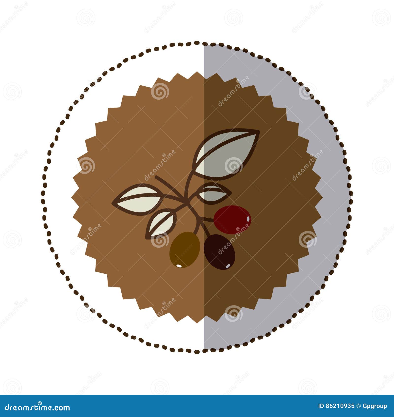 Coffee tree icon image stock illustration. Illustration of emblem ...