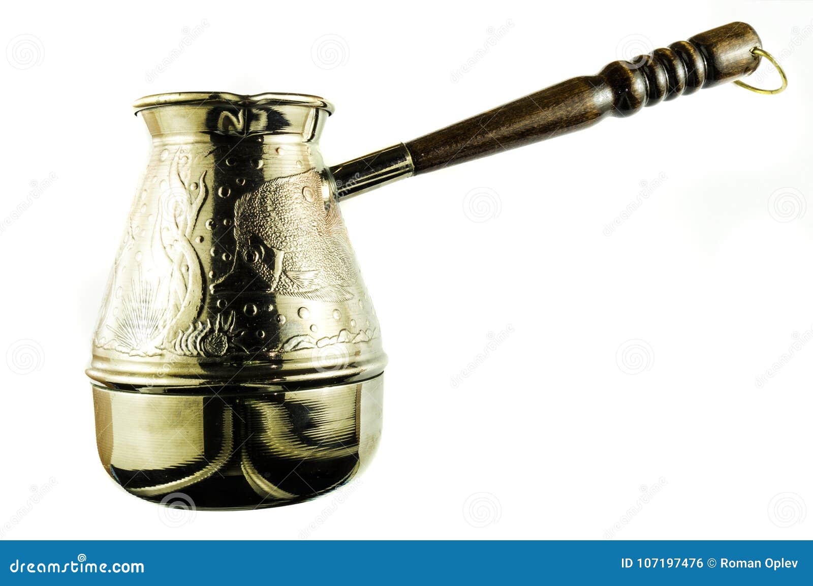 Coffee Turka Side View on a White Background Stock Photo - Image of ...