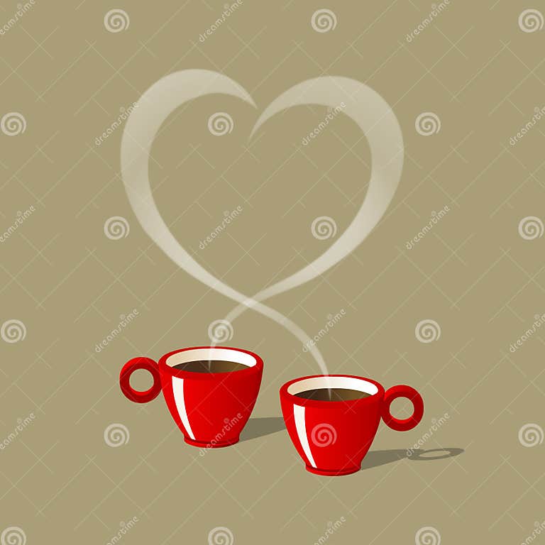 Coffee for two stock illustration. Illustration of celebrate - 5191847