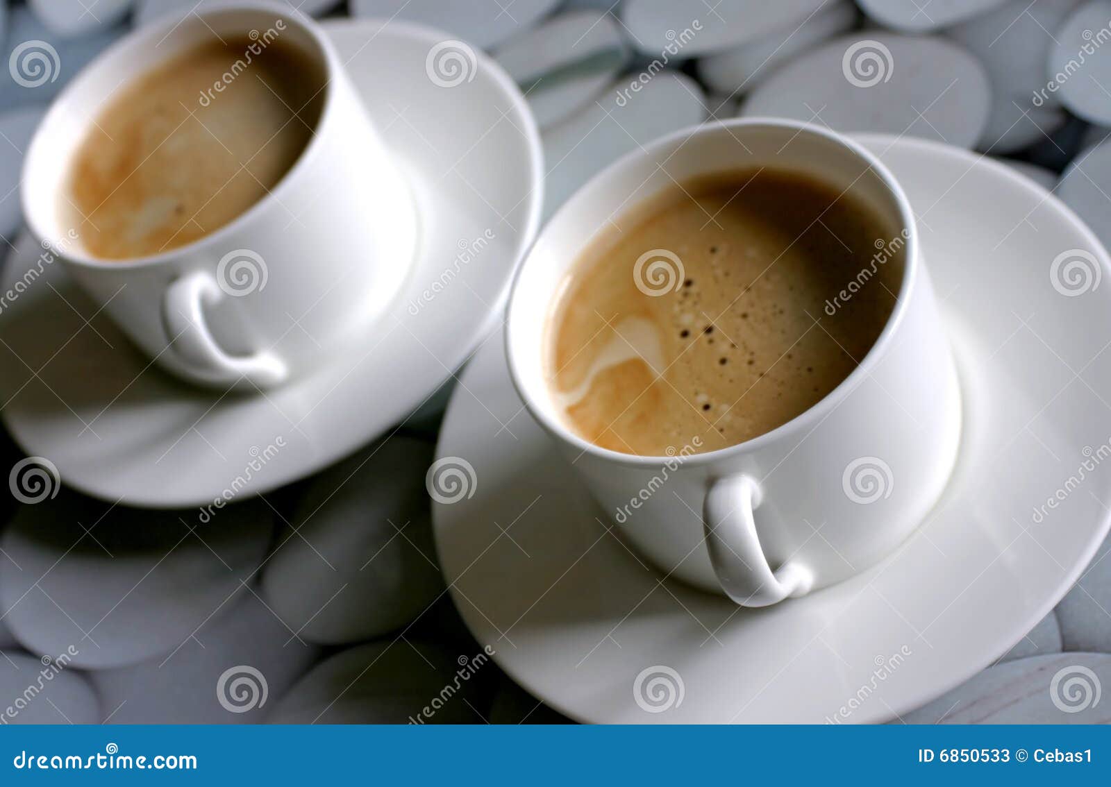 Coffee for two stock image. Image of machiatto, refreshment - 6850533