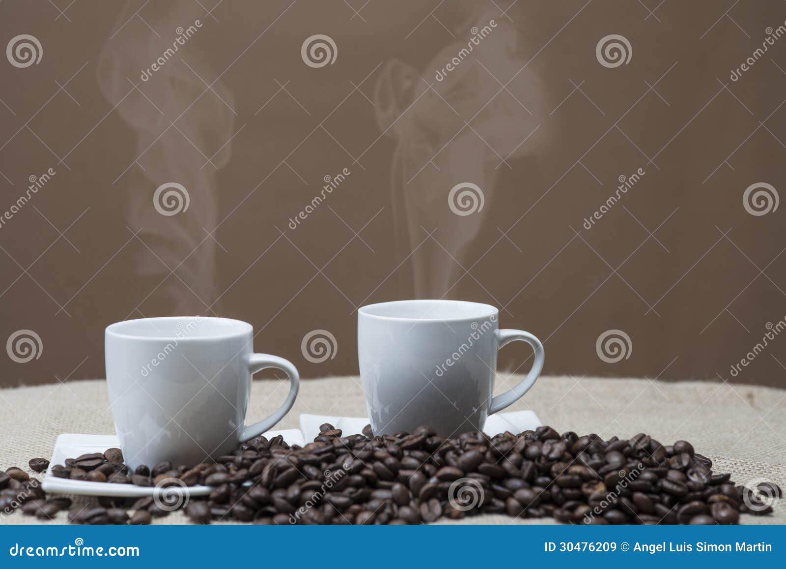 Coffee for two stock image. Image of capuccino, foam - 30476209