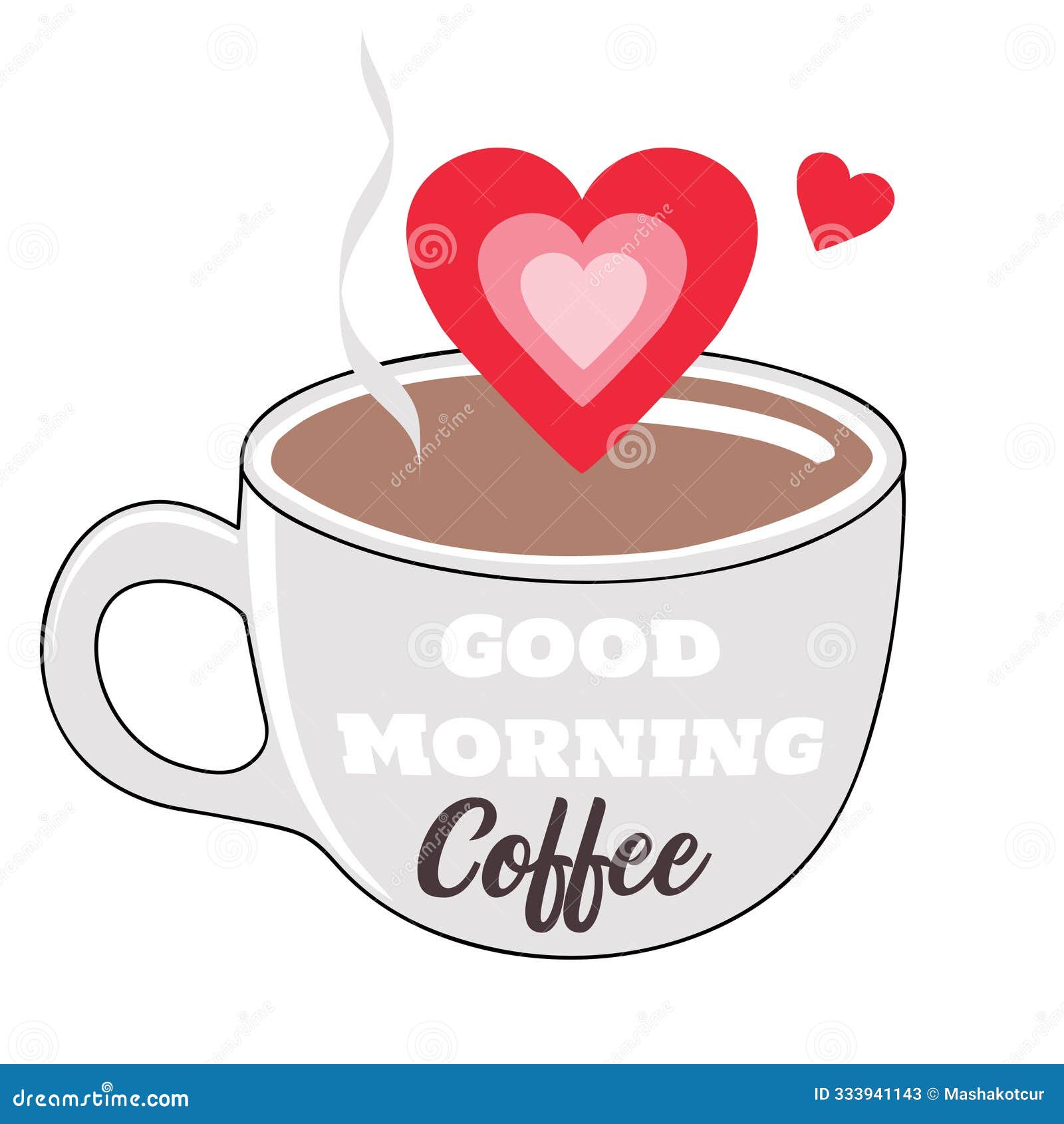 Coffee Vector Cup Illustration in Simple Style Stock Illustration ...