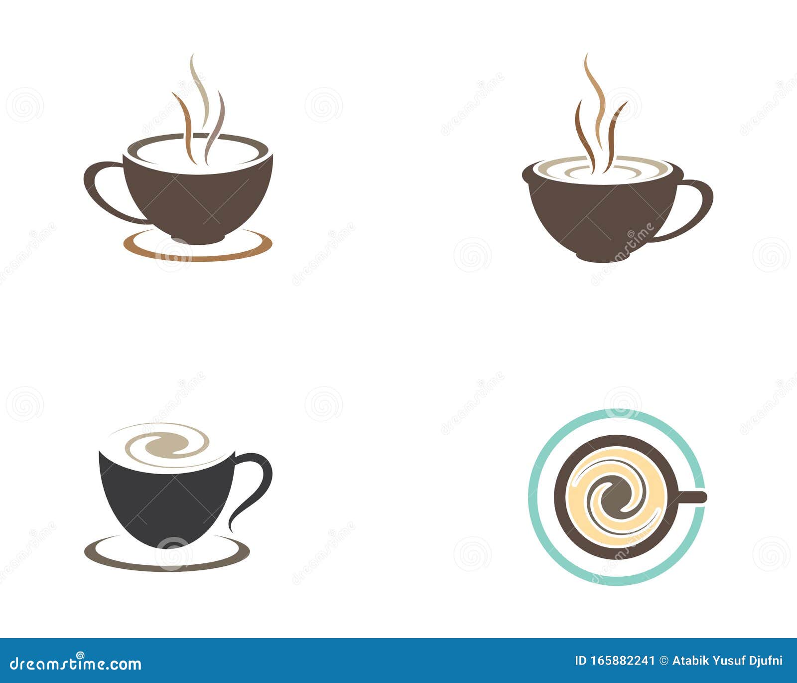 Coffee vector icon stock vector. Illustration of abstract - 165882241