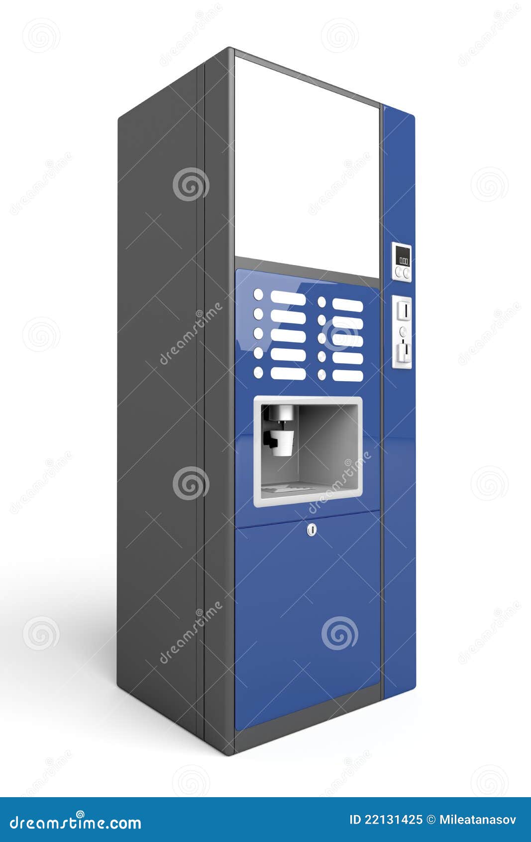 Coffee vending machine stock illustration. Illustration of drink - 22131425