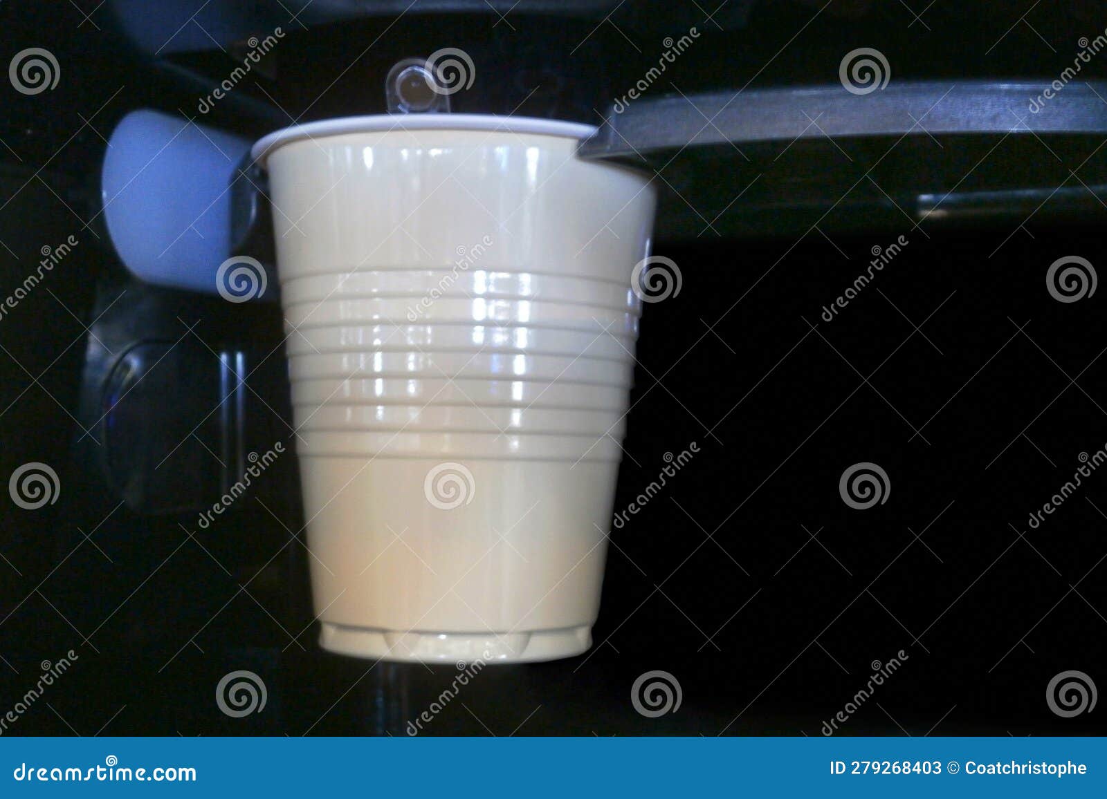 Coffee From Vending Machine In A Cup Made Of Paper Stock Photo ...