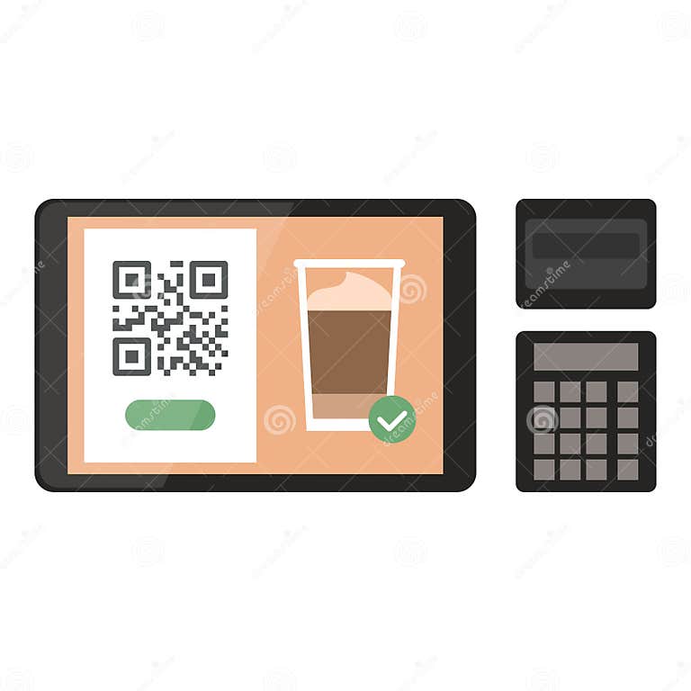 Coffee Vending Machine Display and Control Panel Stock Vector ...