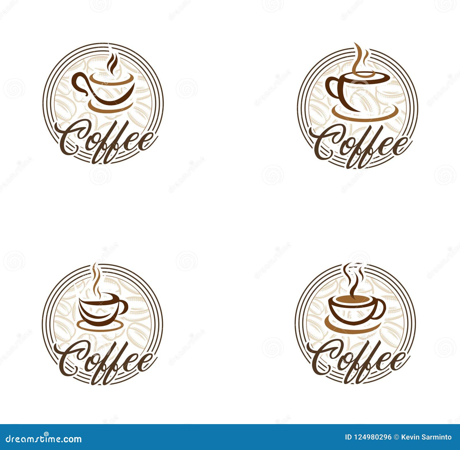Coffee vintage logo stock illustration. Illustration of premium - 124980296