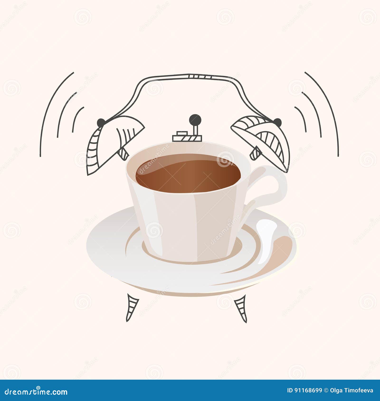 Coffee wake up concept stock vector. Illustration of concept - 91168699