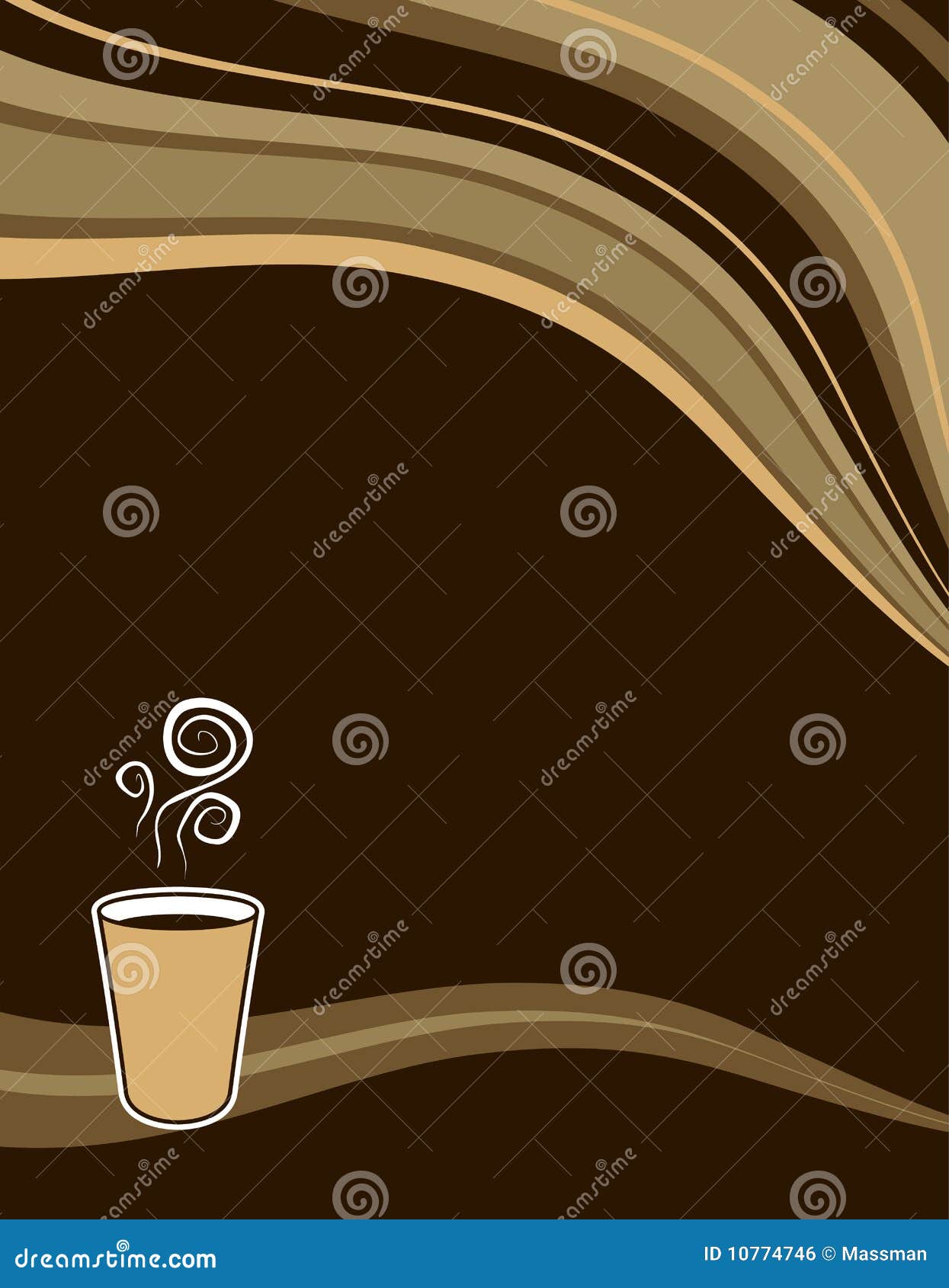 Coffee Wave Background Royalty-Free Stock Photo | CartoonDealer.com ...