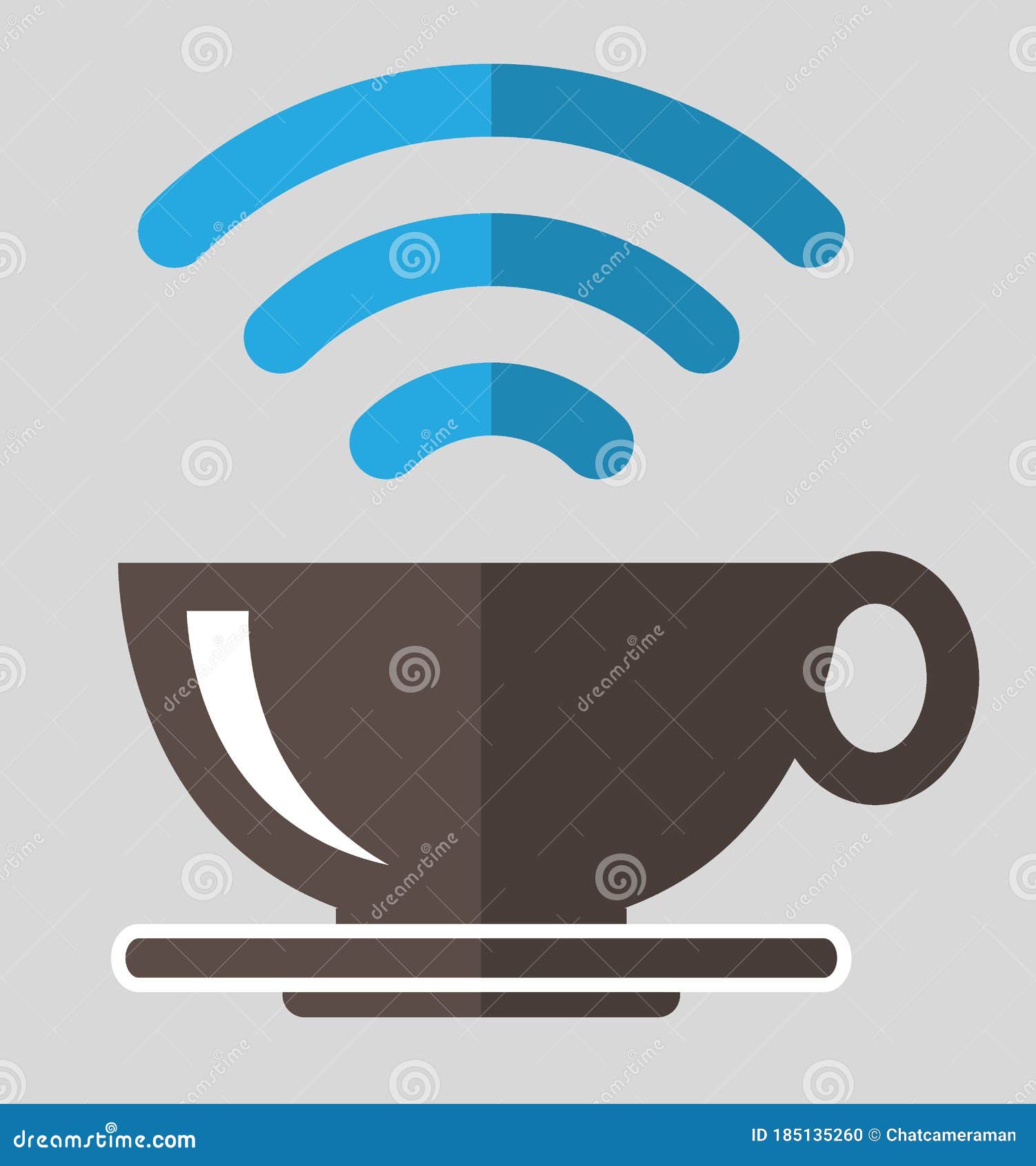 Gray Wifi Icon Wireless Symbol On Isolated Background Cartoon Vector ... Gray Wifi Icon Wireless Symbol On Isolated Background Cartoon Vector ...