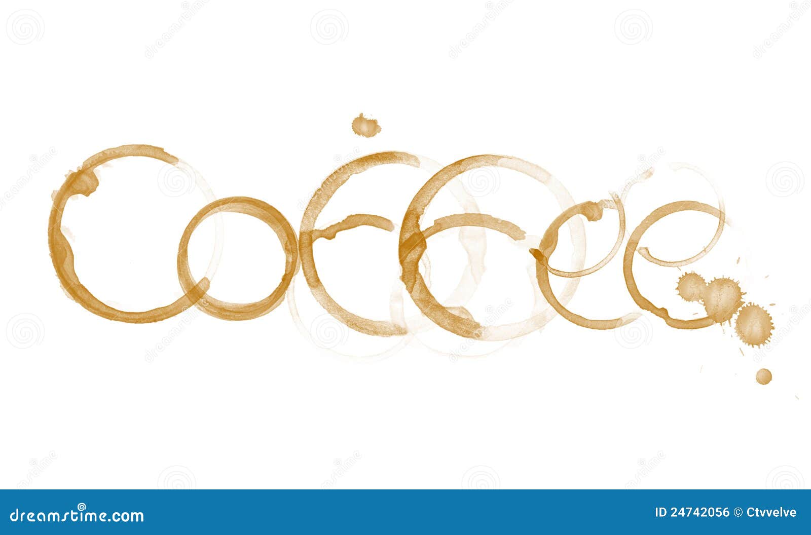 Coffee word stock photo. Image of drop, dirt, blots, grunge - 24742056
