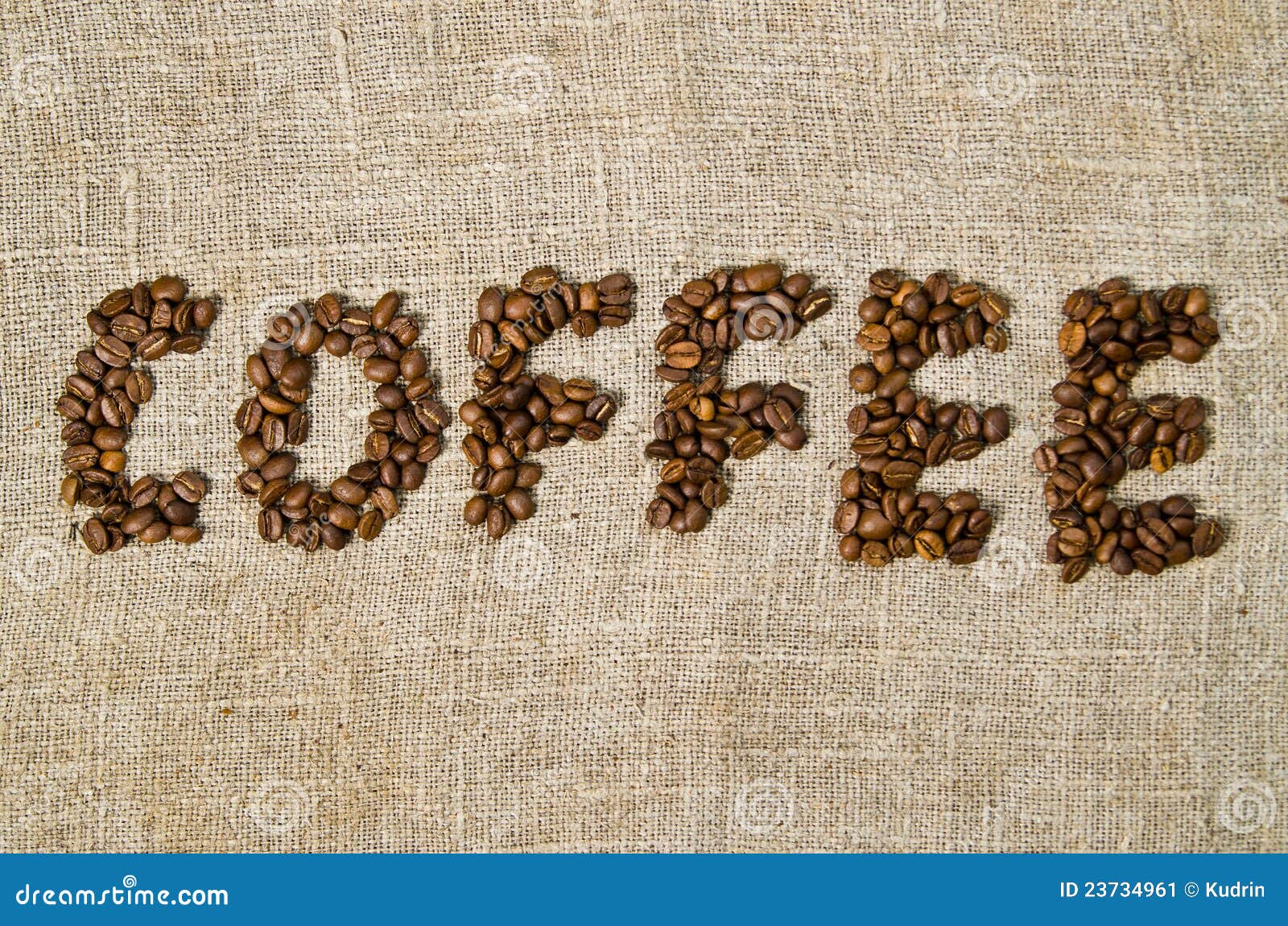 Coffee Word Made of Coffee Beans Stock Image - Image of vertical, word ...