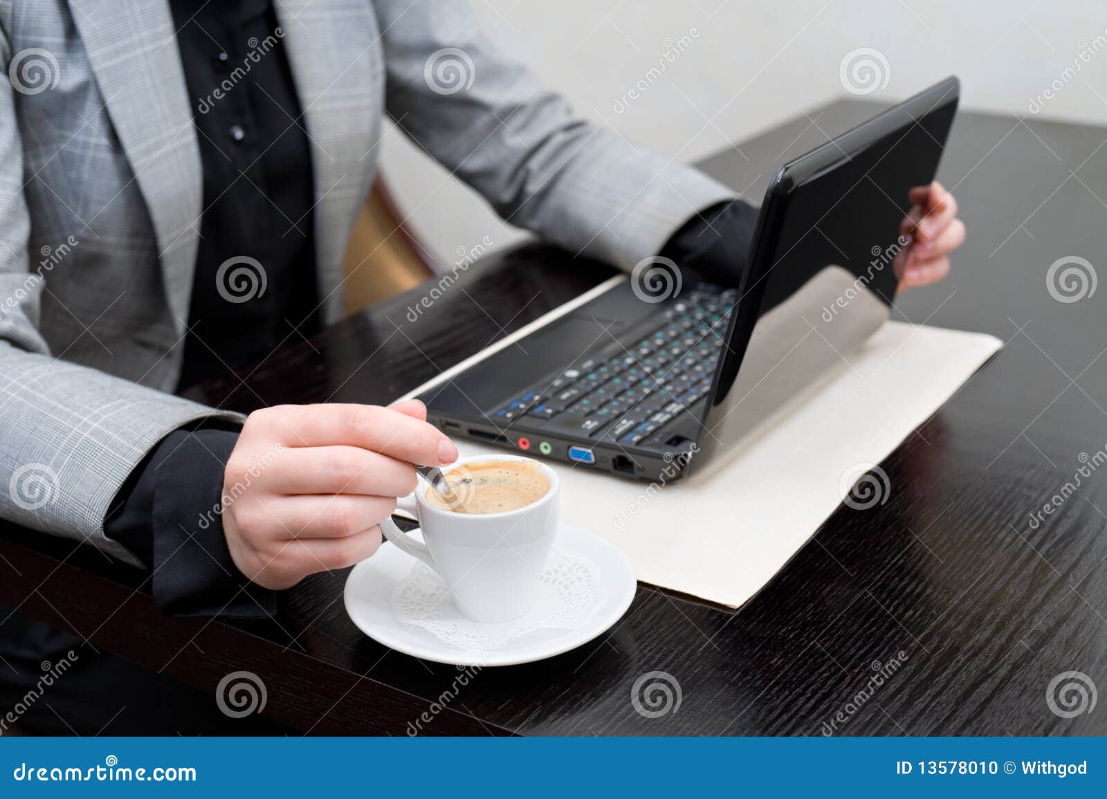 Coffee for work stock photo. Image of white, dark, chest - 13578010