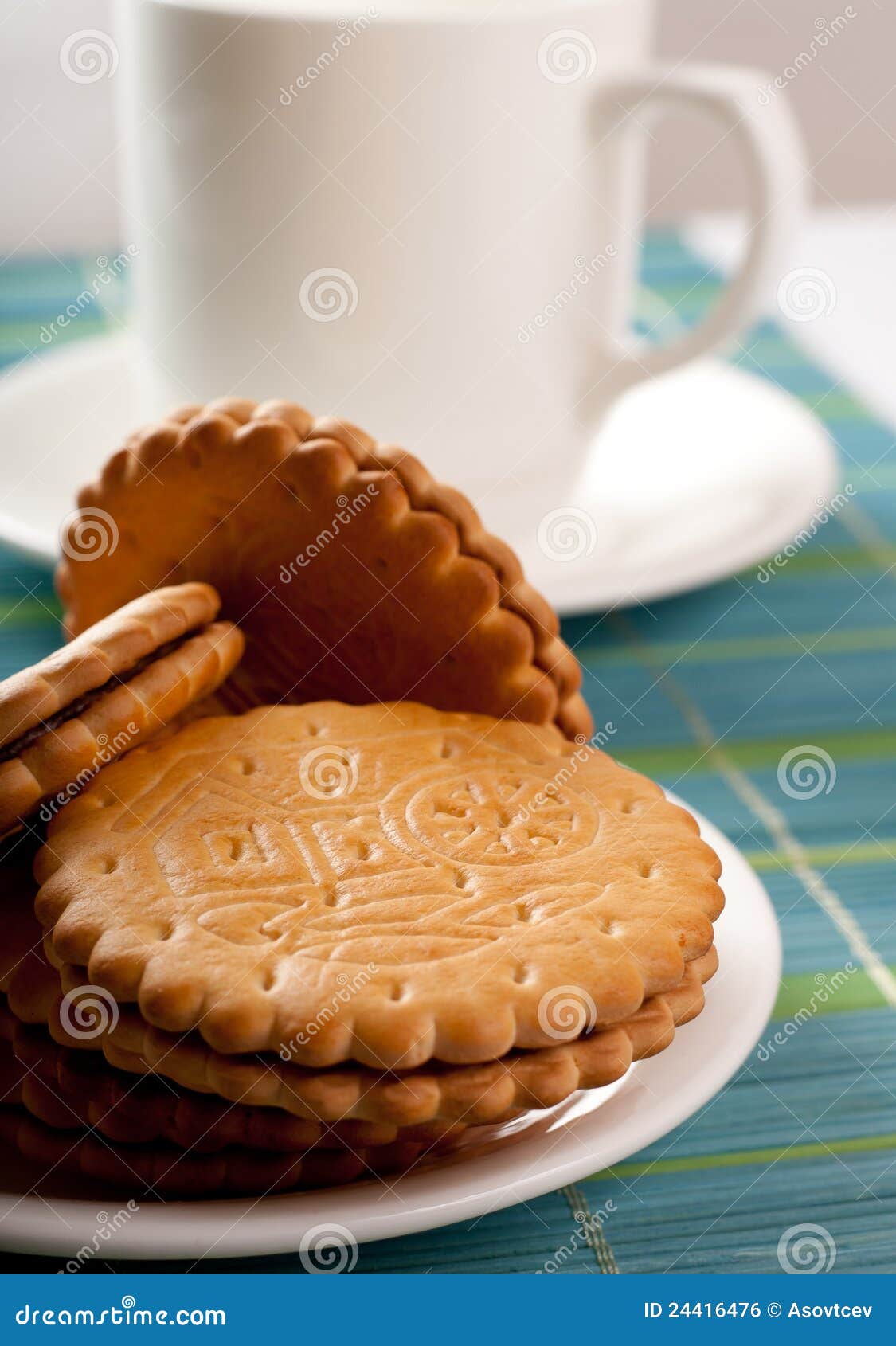 Coffeebreak with cookies stock photo. Image of situation - 24416476