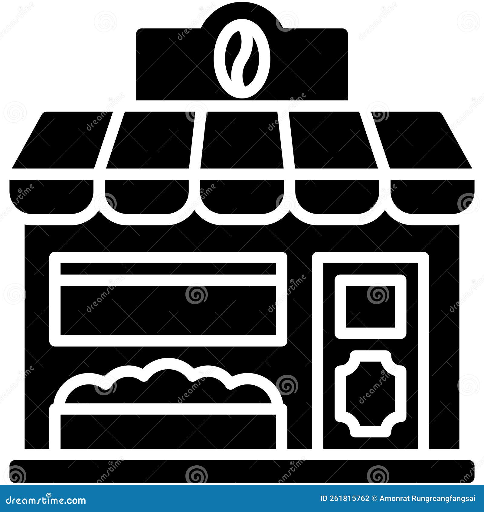 Coffeehouse, Coffee Shop or Cafe Icon Stock Vector - Illustration of ...