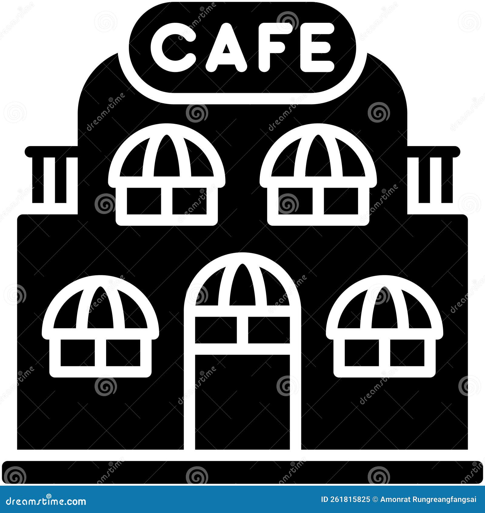 Coffeehouse, Coffee Shop or Cafe Icon Stock Vector - Illustration of ...