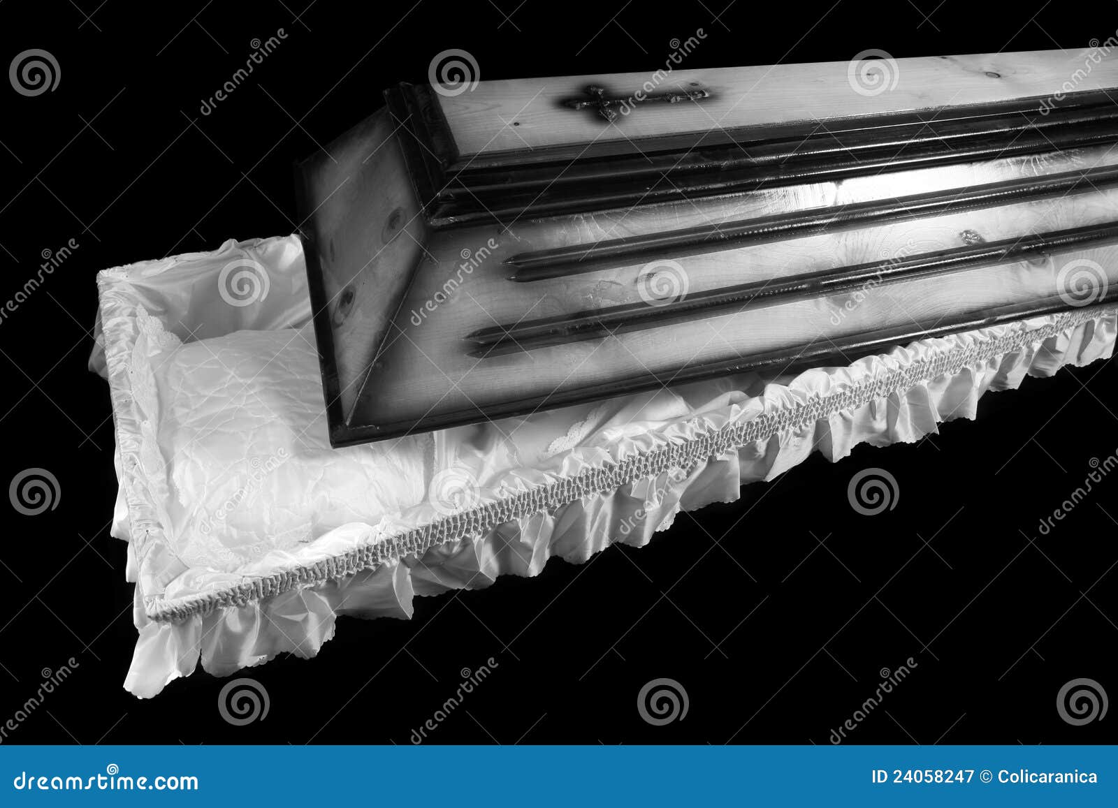 Coffin stock image. Image of lace, entomb, funereally - 24058247