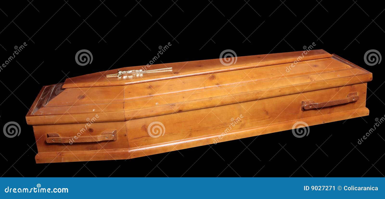 Coffin stock image. Image of shiny, wooden, cross, grave - 9027271