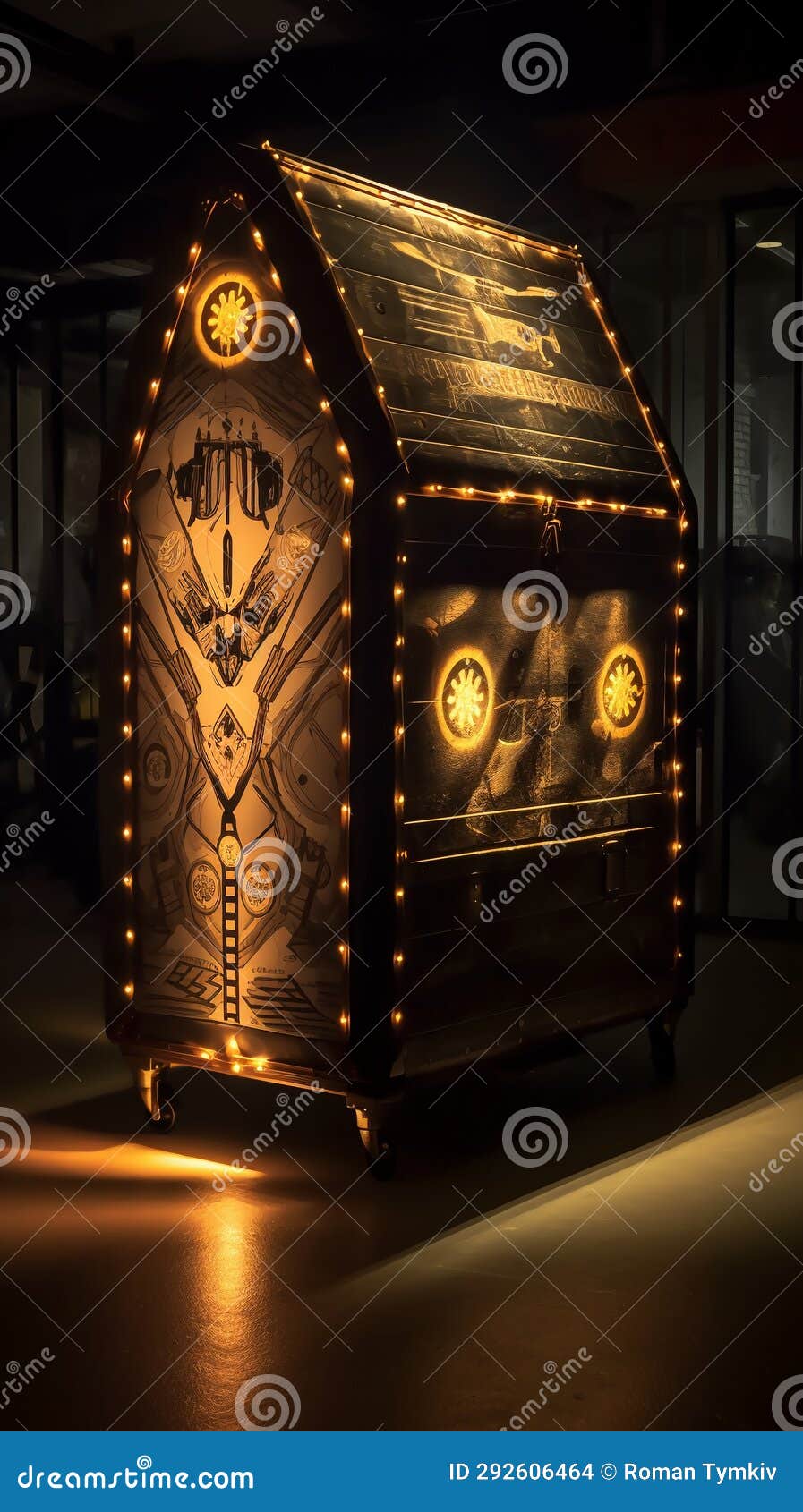 Coffin Code - Design Necropolis Stock Illustration - Illustration of ...