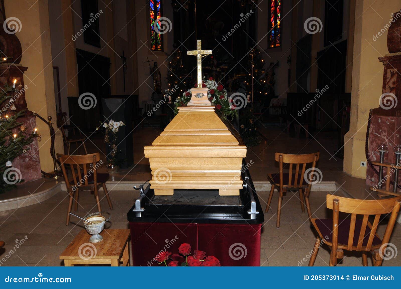 Coffin for a Corpse for Burial Stock Photo - Image of coffins ...