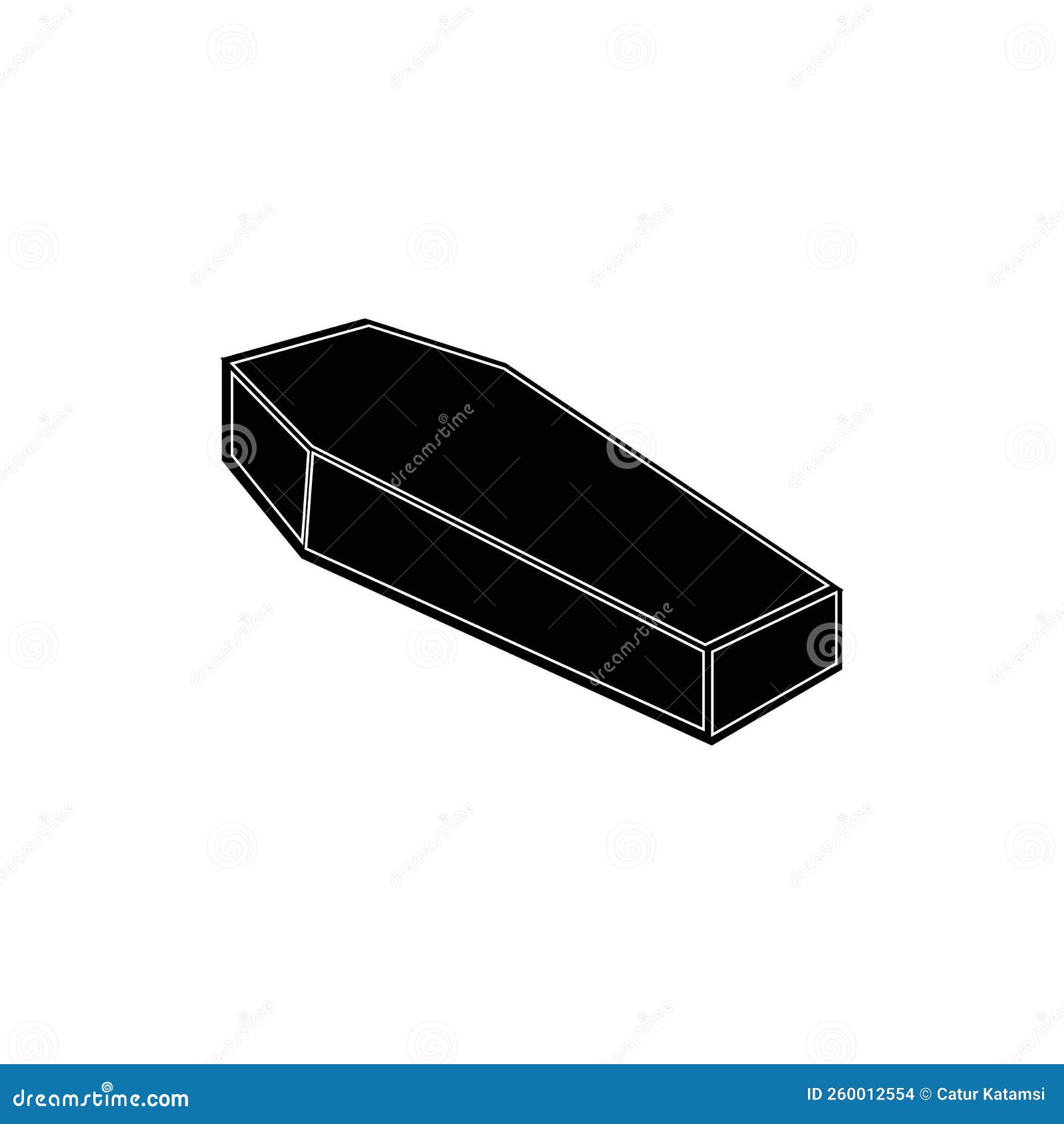 Coffin icon logo design stock illustration. Illustration of wooden ...