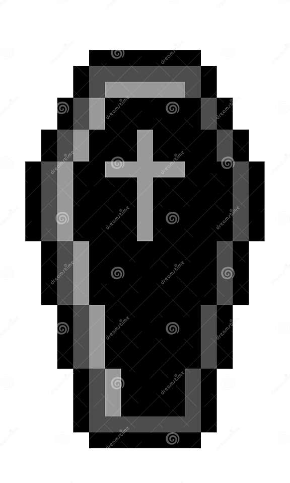 Coffin Pattern. Pixel Coffin Image Stock Vector - Illustration of gift ...