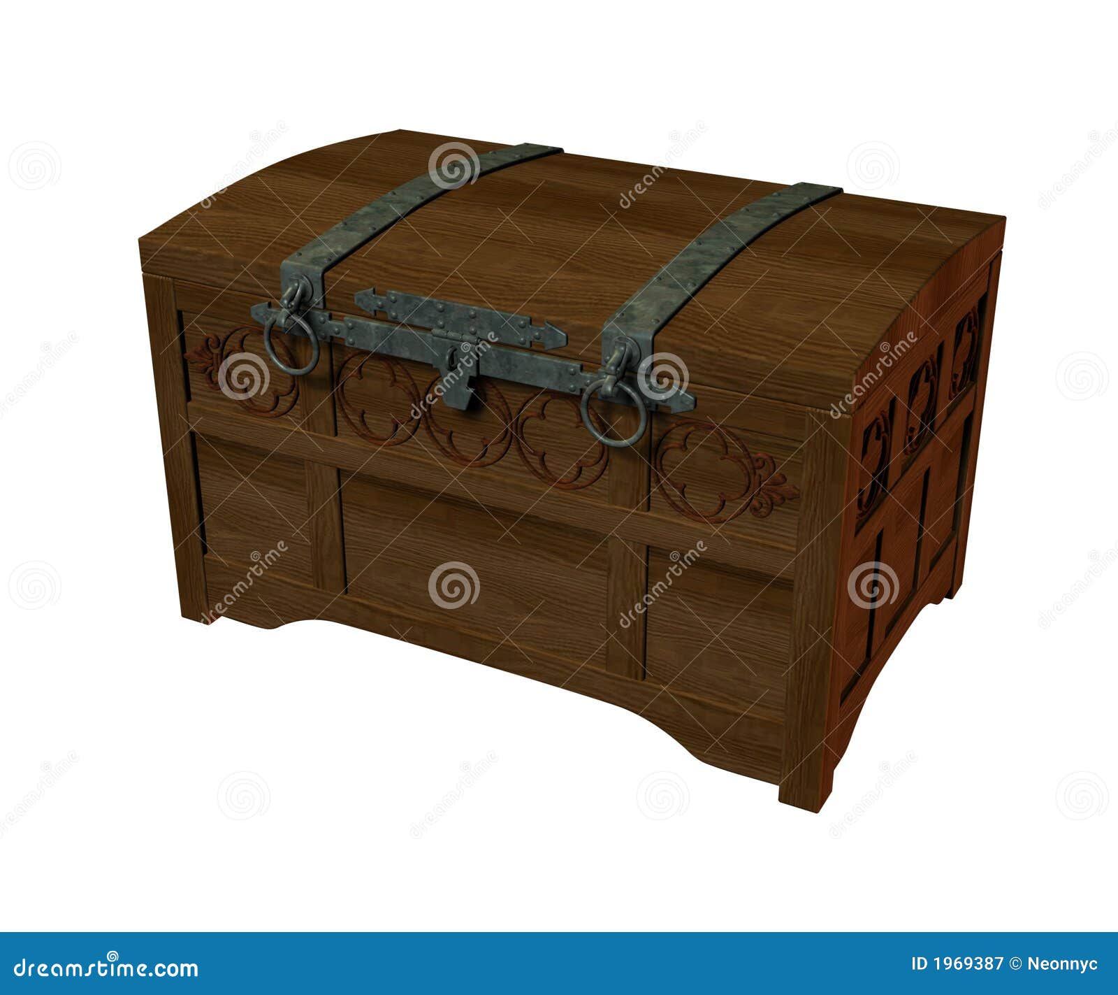 Coffre illustration stock. Illustration du blocage, keyhole - 1969387