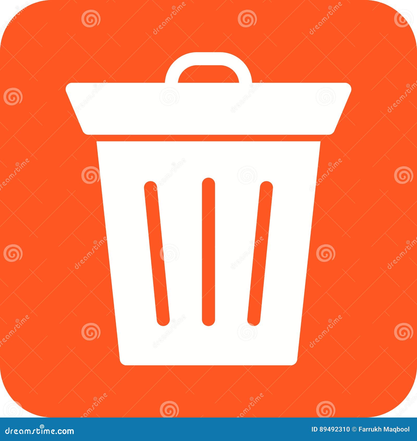 Coffre de rebut illustration de vecteur. Illustration du disposition ...