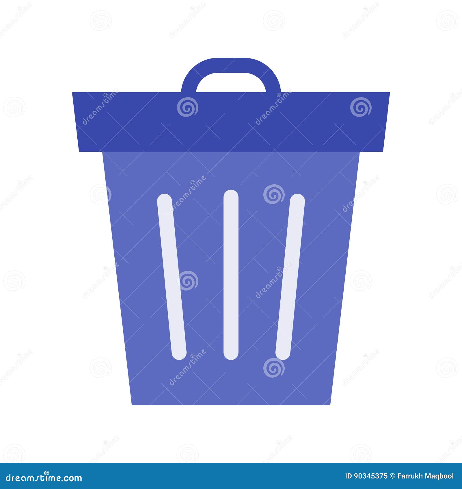 Coffre de rebut illustration de vecteur. Illustration du vecteur - 90345375