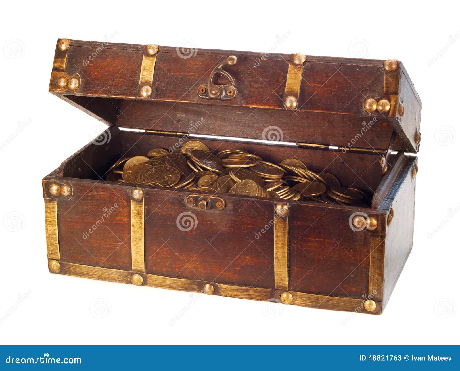 Cofre del tesoro imagen de archivo. Imagen de vida, cierre - 48821763