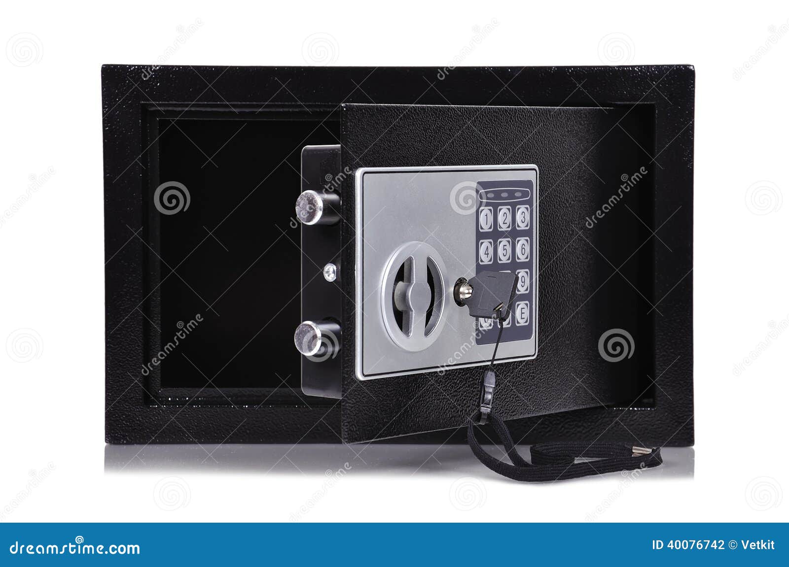 Cofre forte aberto foto de stock. Imagem de eletrônico - 40076742