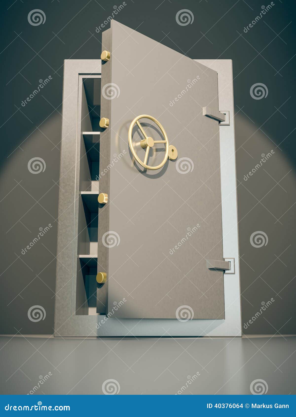 Cofre forte aberto ilustração stock. Ilustração de dinheiro - 40376064