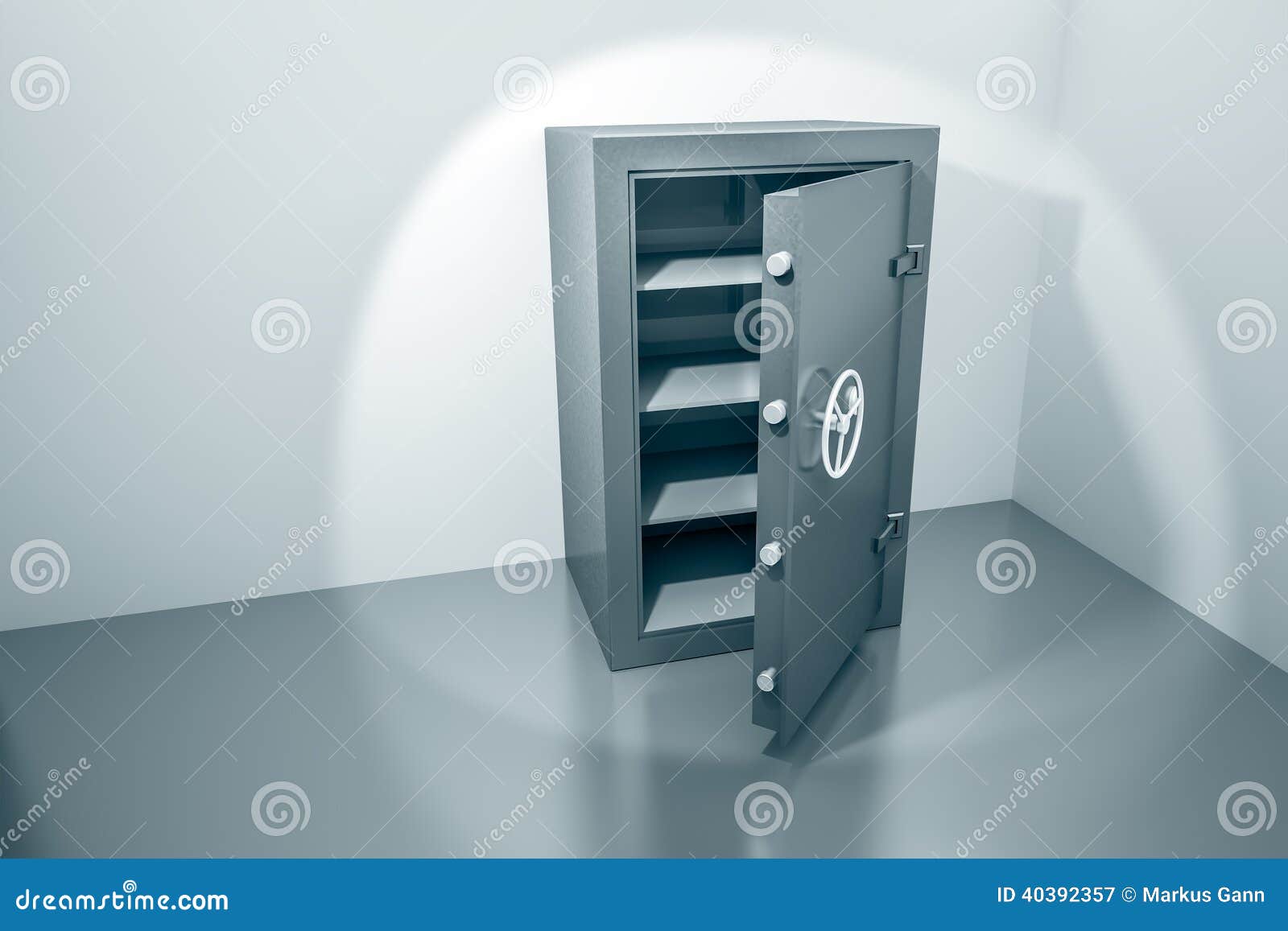 Cofre forte aberto ilustração stock. Ilustração de cuidado - 40392357