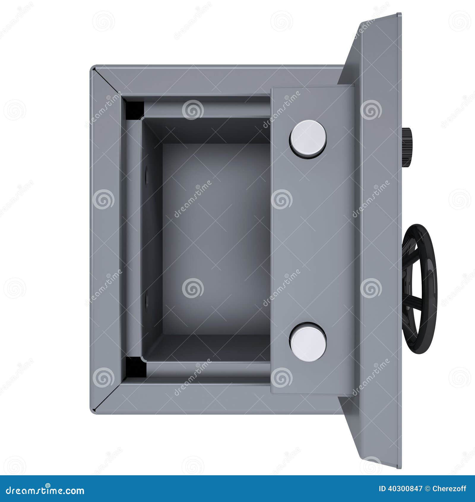 Cofre Forte Aberto Do Metal Ilustração Stock - Ilustração de valioso ...