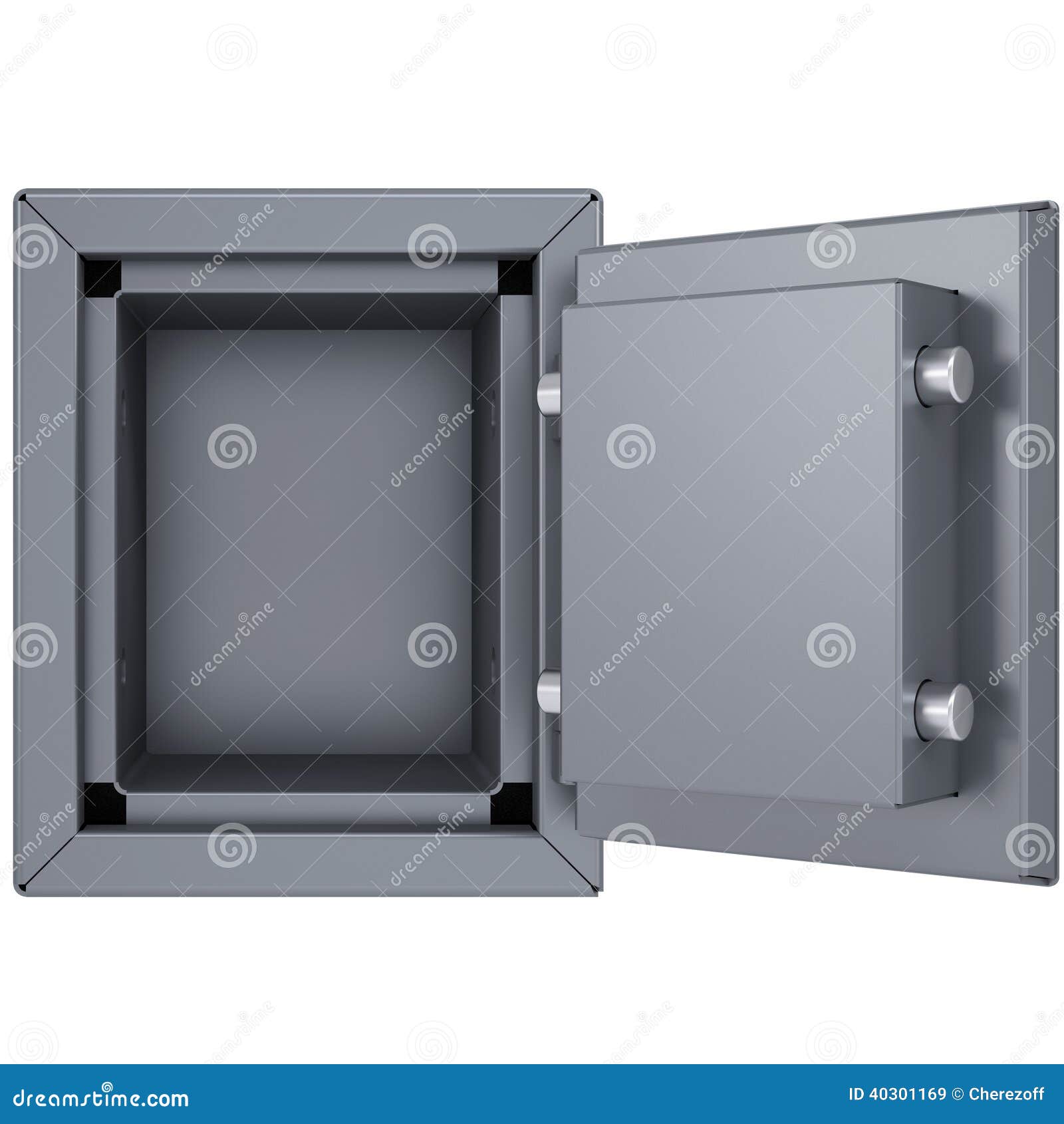 Cofre Forte Aberto Do Metal Ilustração Stock - Ilustração de recipiente ...