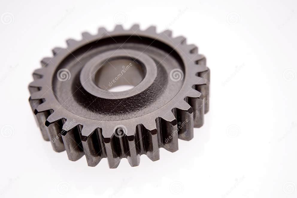 Cog stock photo. Image of object, white, steel, isolated - 3235126
