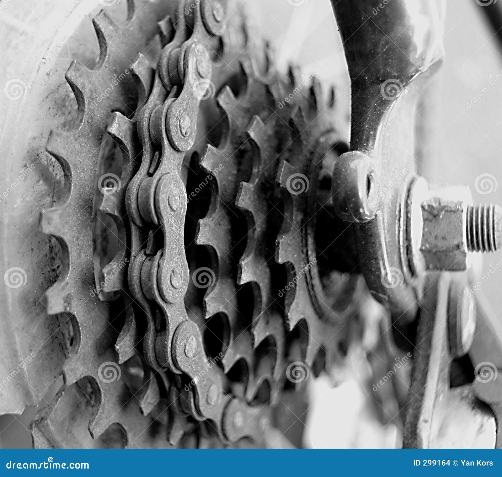 Cog and Chain stock photo. Image of wheel, abstract, industrial - 299164