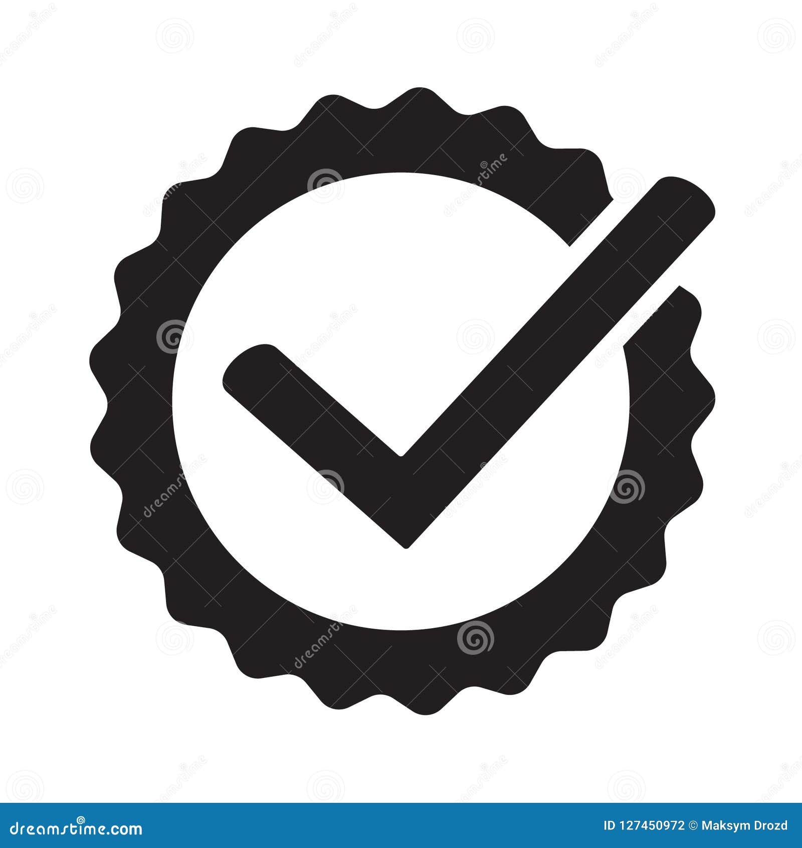 Cog Check Icon. Check Mark in Gear Stock Illustration - Illustration of ... Cog Check Icon. Check Mark in Gear Stock Illustration - Illustration of ...