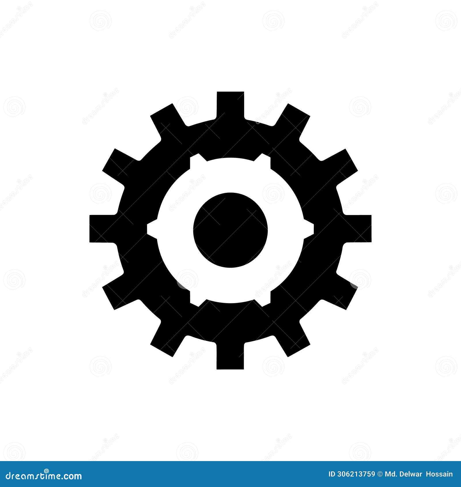 Cog Craft gear icon stock vector. Illustration of industrial - 306213759