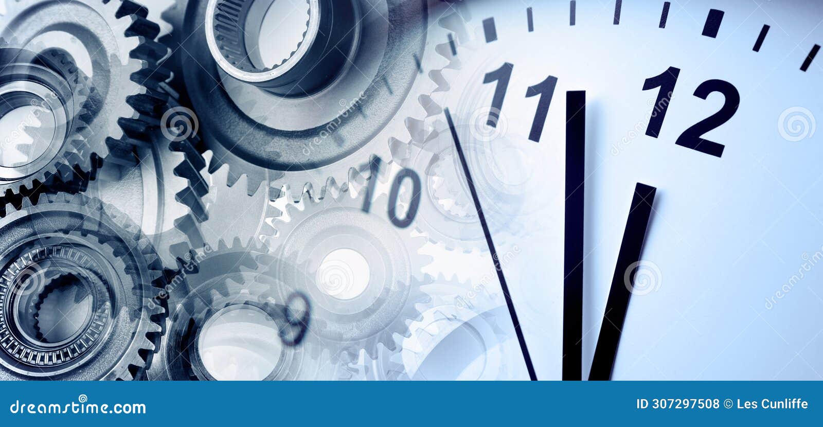 Cog gears and clock stock photo. Image of number, mechanical - 307297508