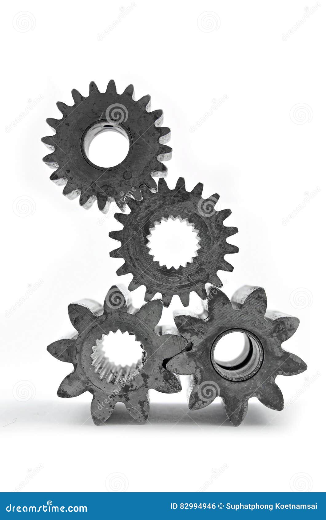 Cog Gears Mechanism Closeup. Stock Photo - Image of industry, metaphor ...