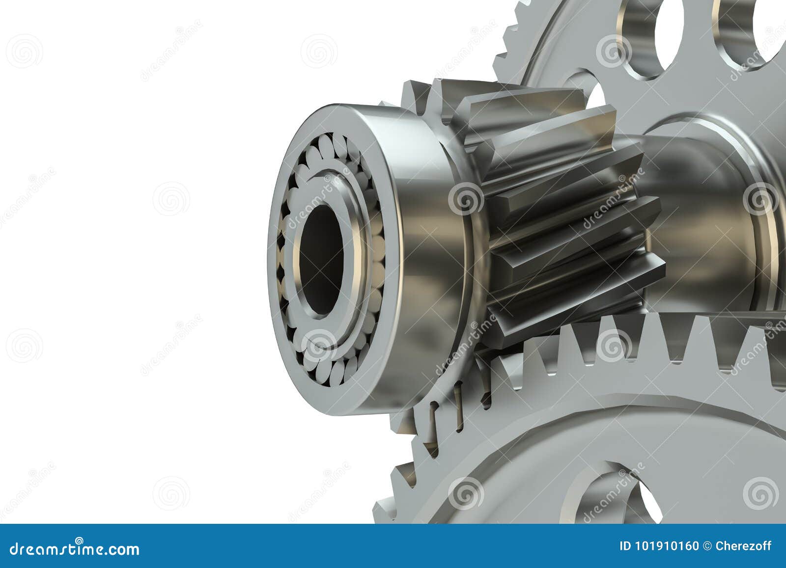 Cog Gears Mechanism Concept. 3d Illustration Stock Illustration ...