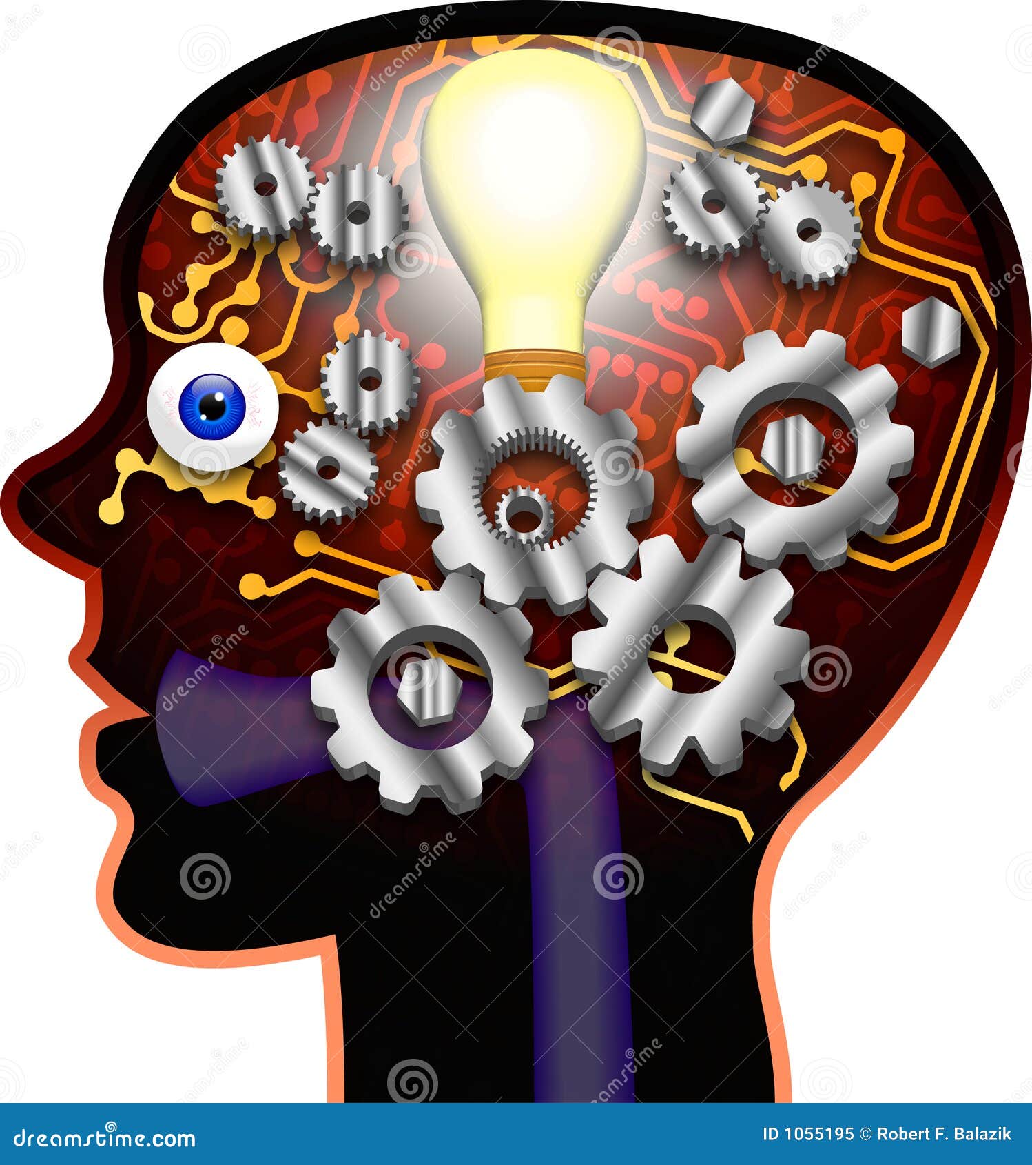 Cog_head Royalty-Free Stock Photography | CartoonDealer.com #1055195