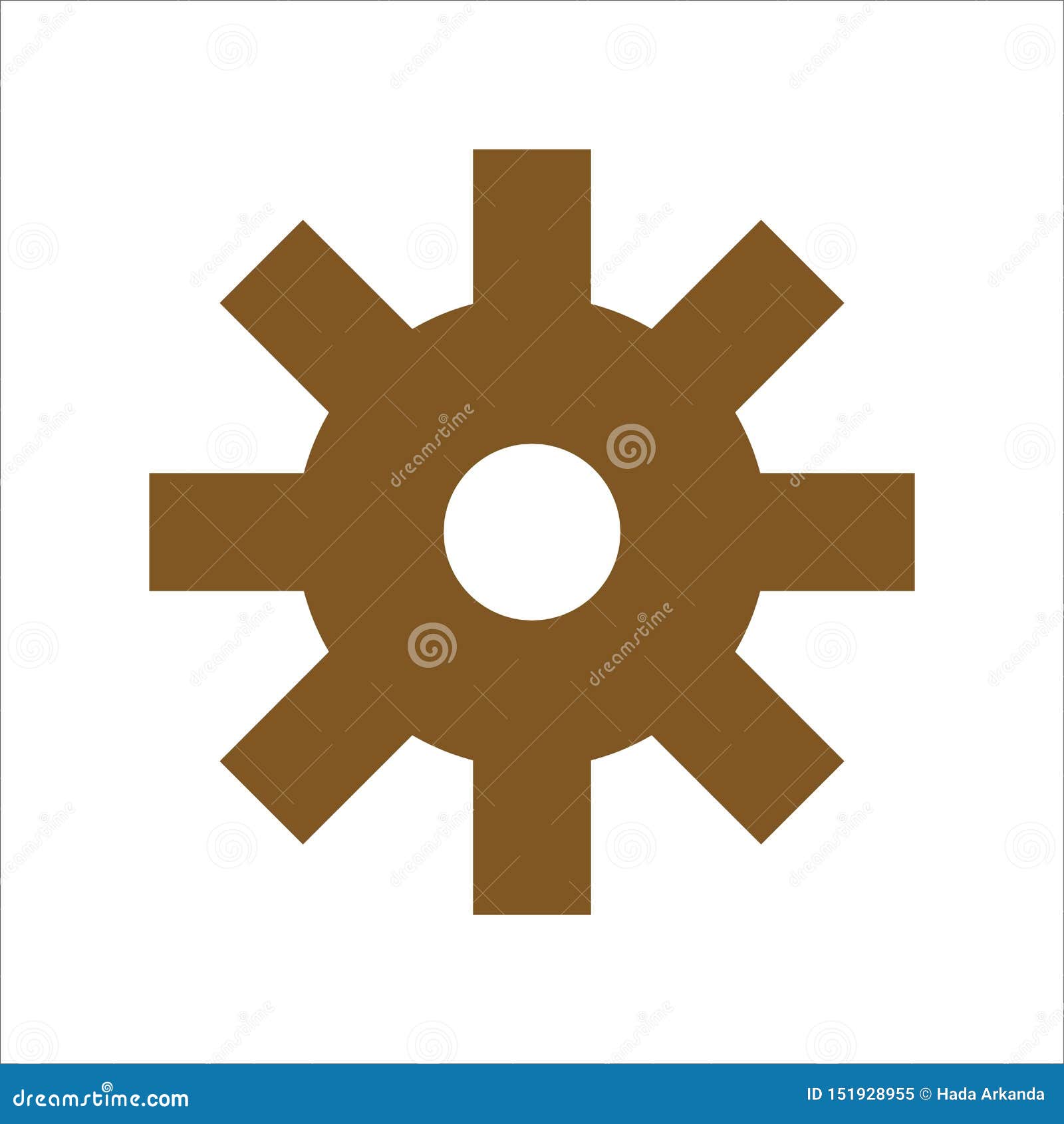 Cog Icon. Flat Illustration of Cog Vector Icon for Web Stock ...