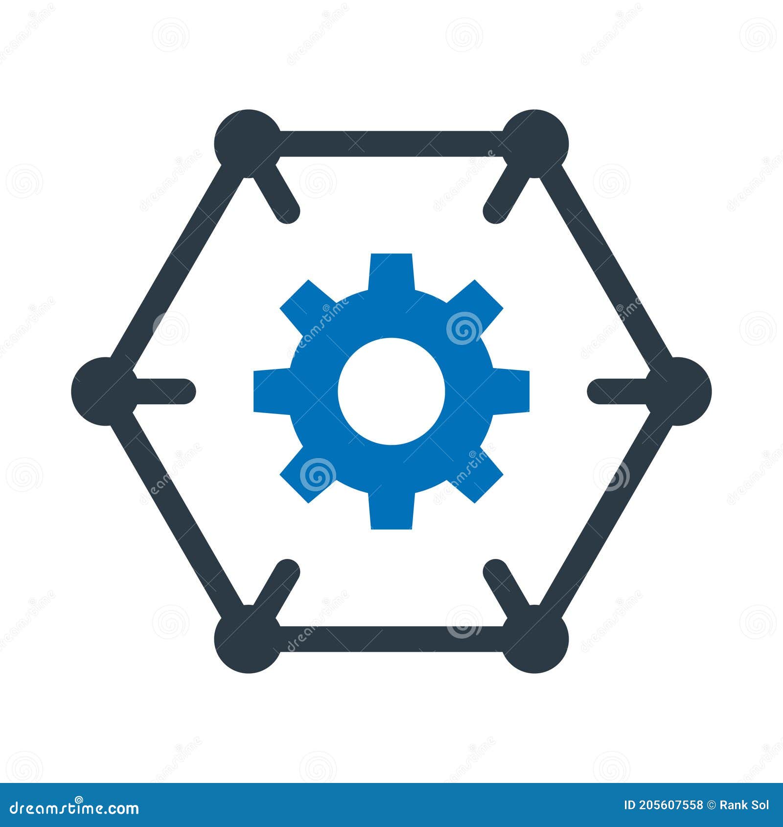 Cog, Implement Vector Icon Which Can Easily Modify or Edit Stock Vector ...