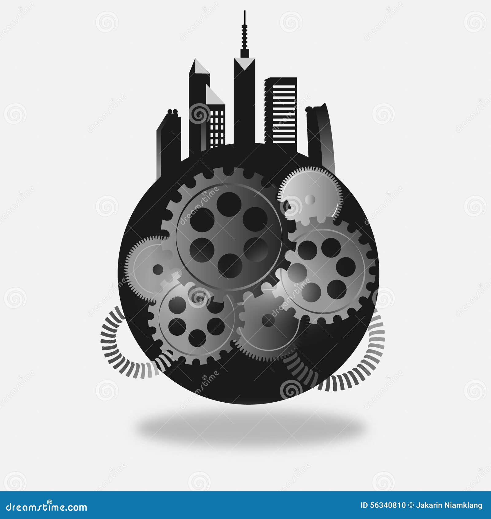 Cog stock illustration. Illustration of development, vector - 56340810