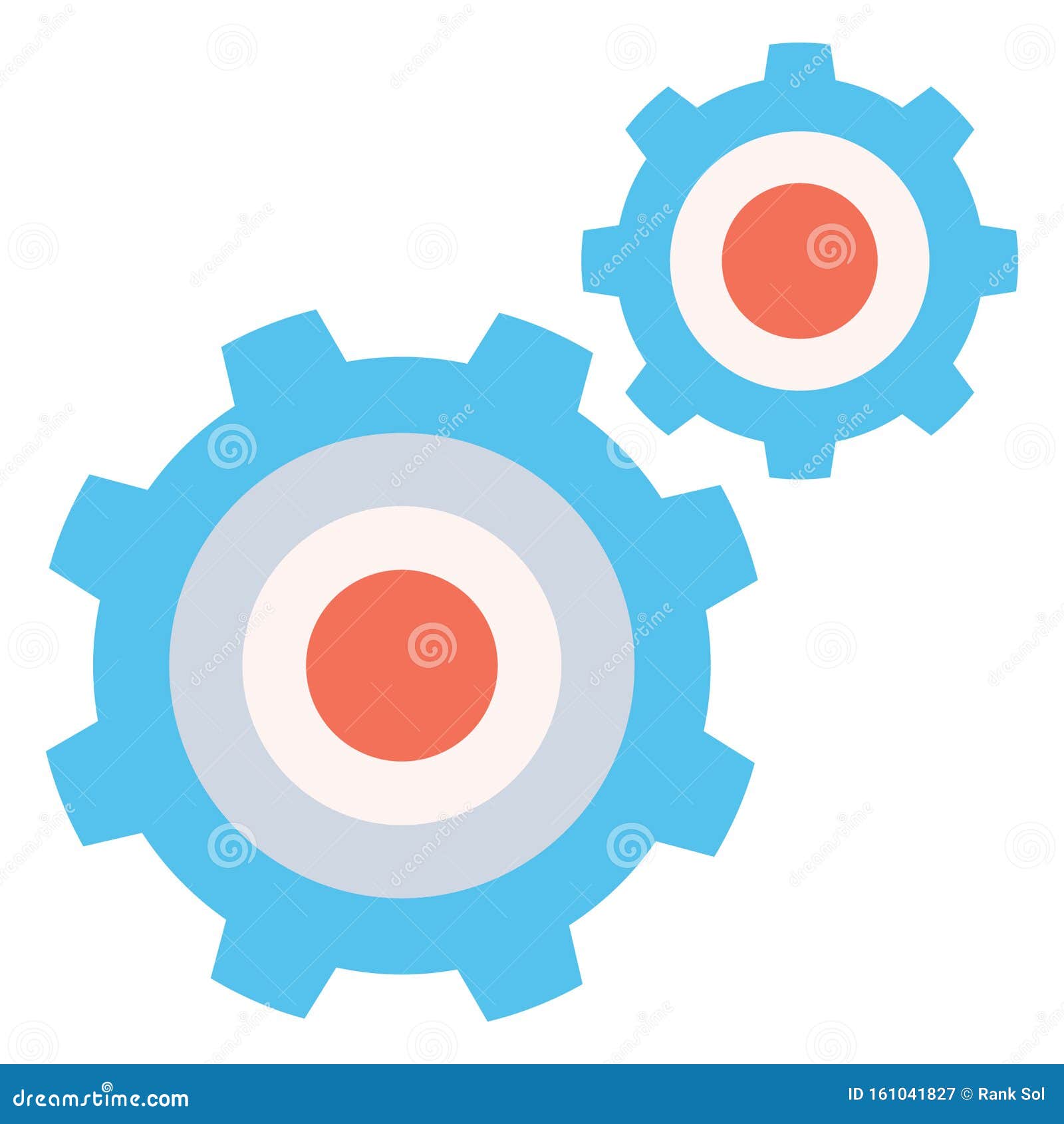 Cog Isolated Vector Illustration Icon Editable Stock Vector ...
