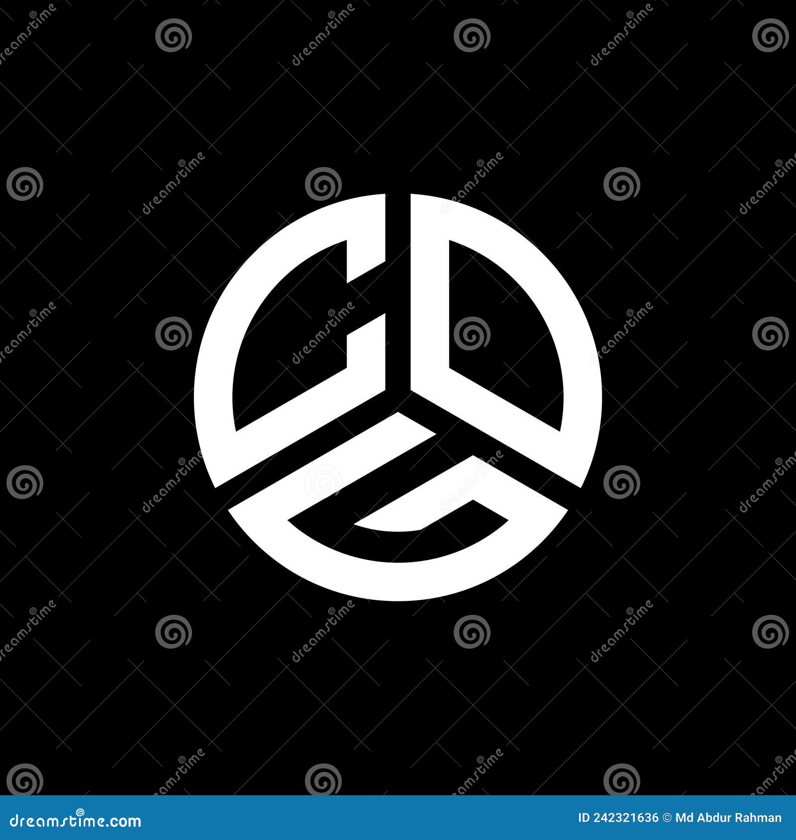 COG Letter Logo Design on White Background. COG Creative Initials ...