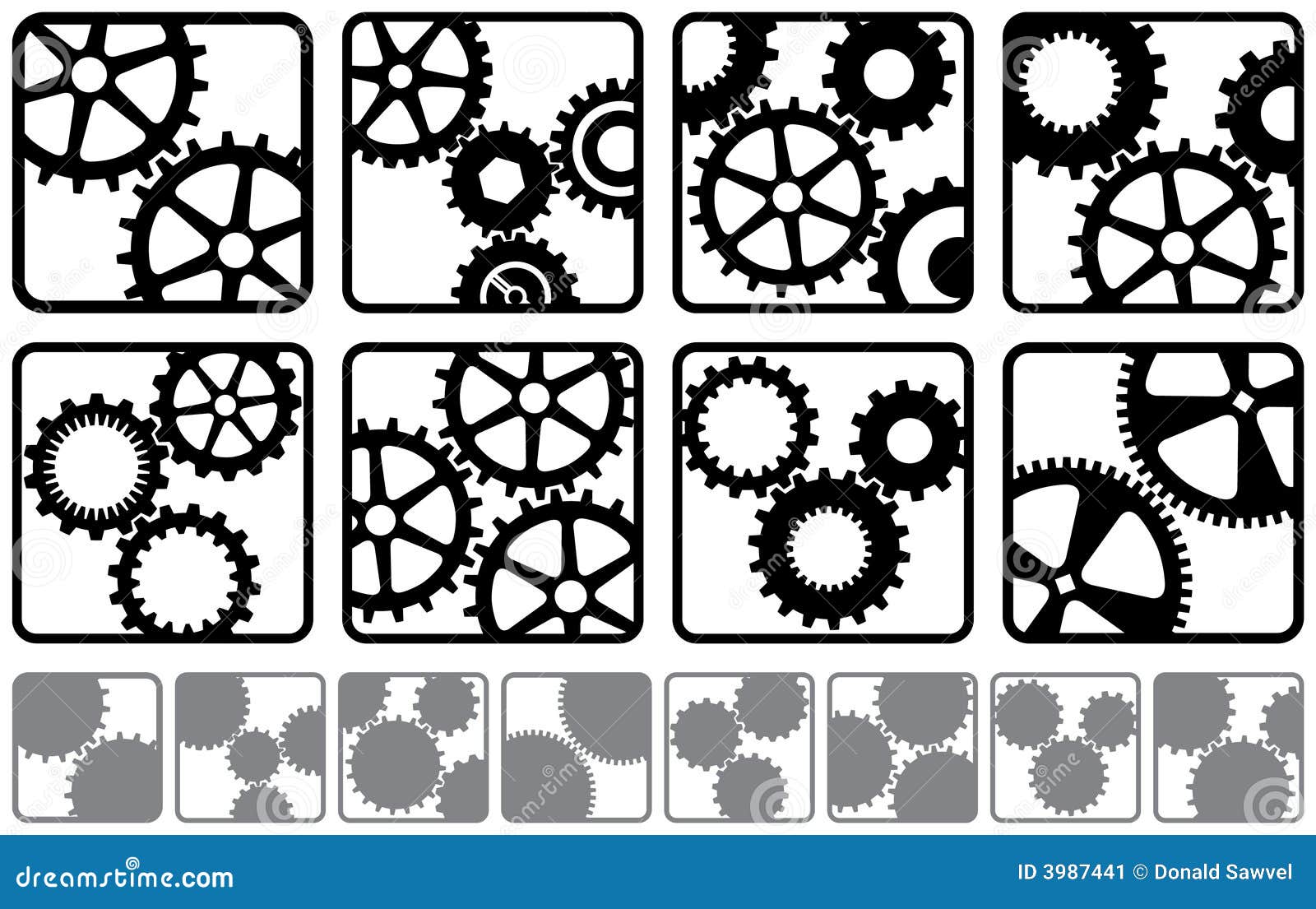 Cog Logos stock vector. Illustration of background, gear - 3987441